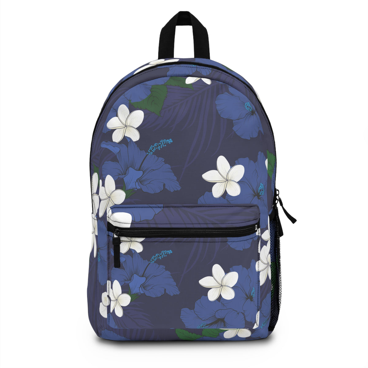 Vintage Blue Hibiscus Backpack | Classic Floral Style – The Local Banyan