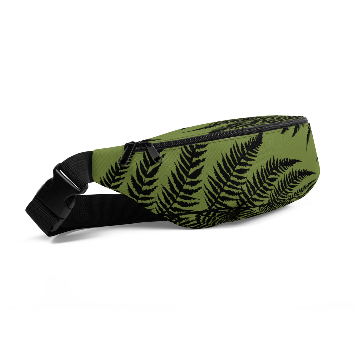 Black Fern Waist Bag – Stylish & Functional Fanny Pack